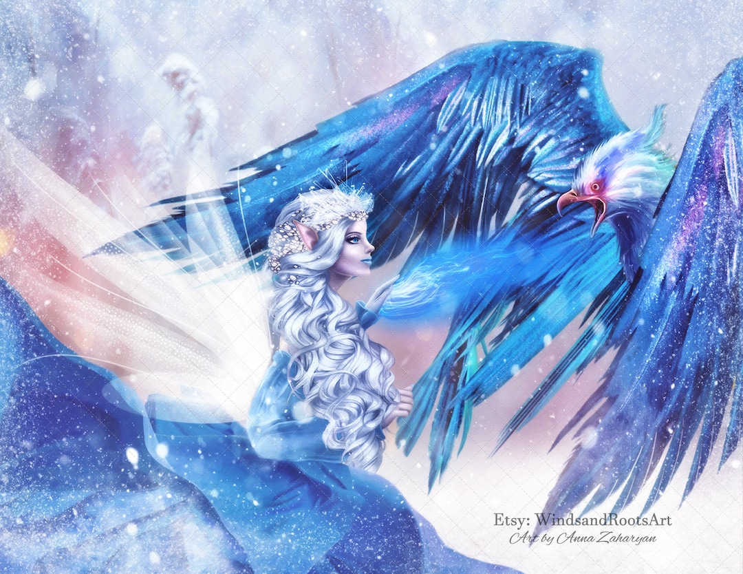 Pixie Fine Art Print Celtic Fantasy Air Elemental Art Swedish Mythology ...