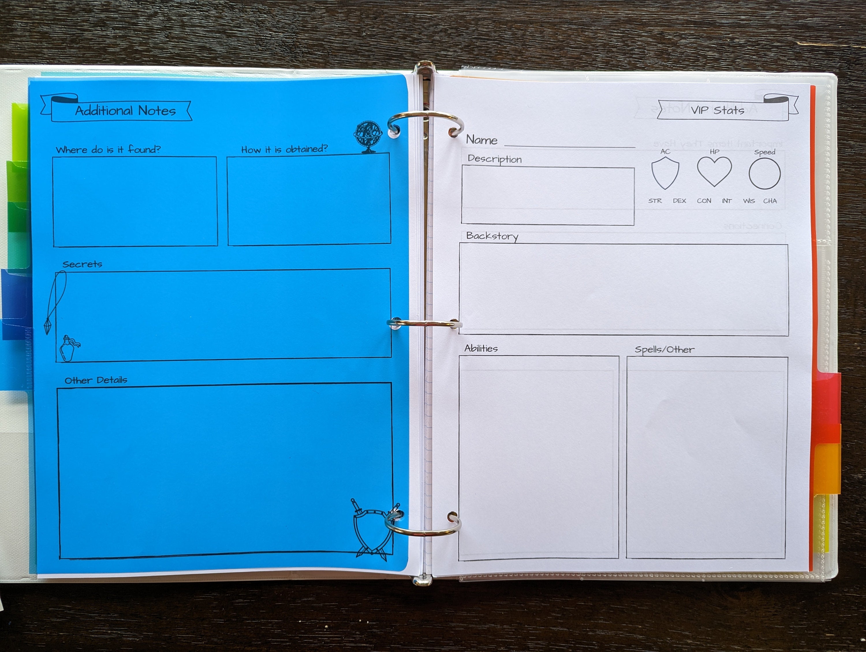 Dnd Campaign Binder DM Plannner - Etsy