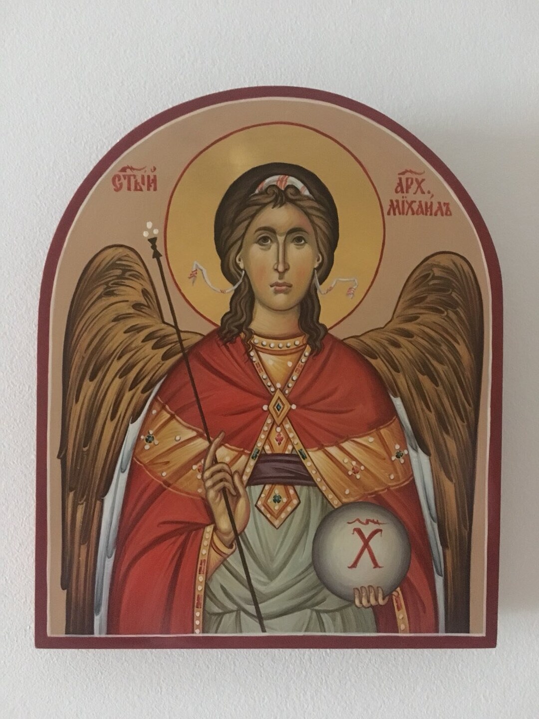 Icon of Saint Archangel Michael, Hand Painted Icon, Orthodox Icon, - Etsy