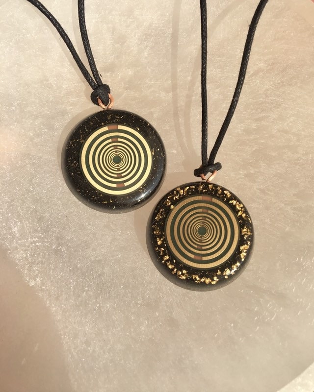 MWO 24k Gold Power Antenna Orgone Pendant Scalar Energy Harmonizer EMF ...