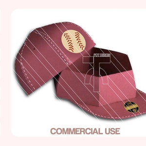 Baseball Cap Box Svg, Baseball Cap Box Gift Svg, Baseball Cap Template ...