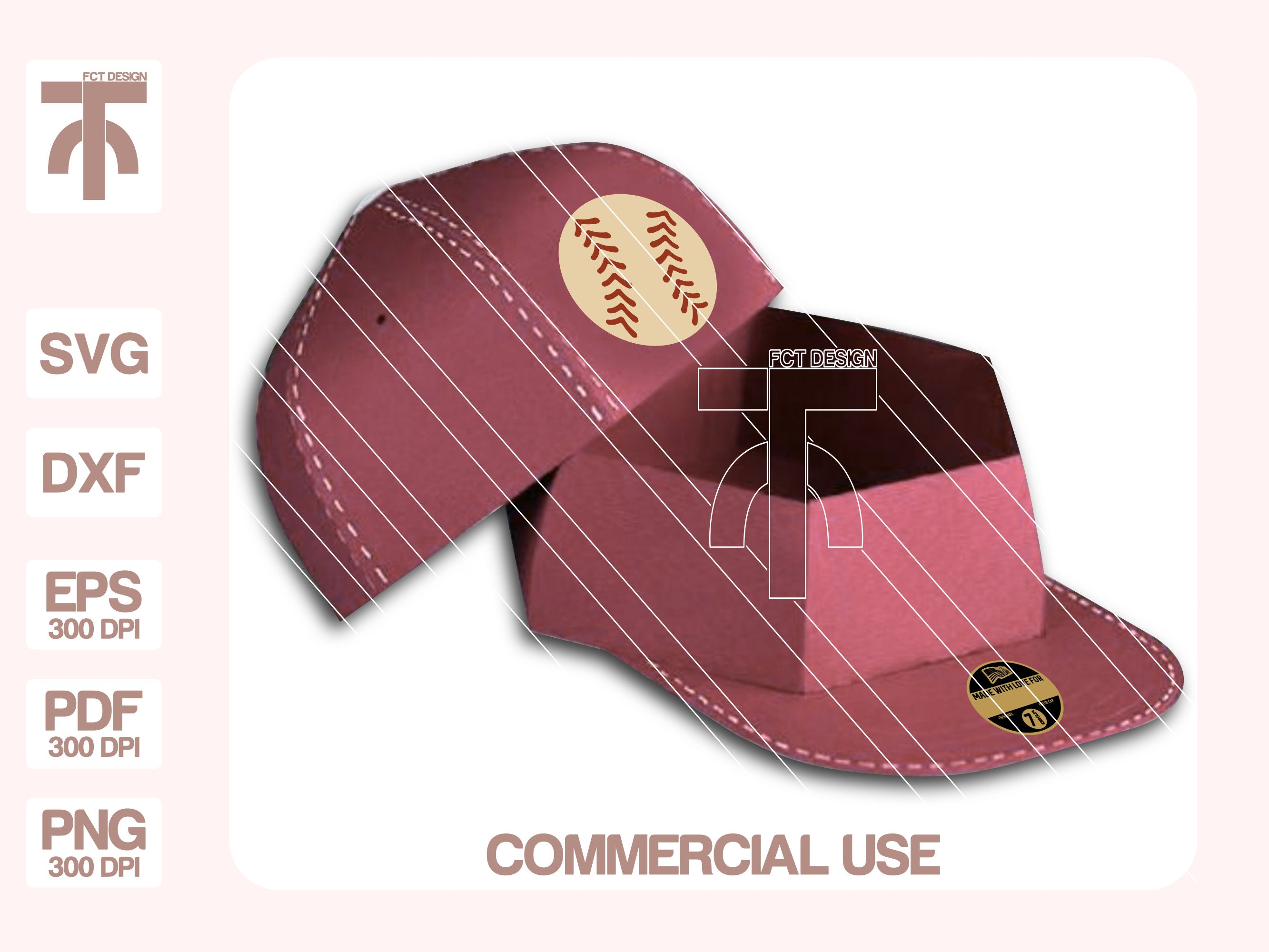 Baseball Cap Box Svg, Baseball Cap Box Gift Svg, Baseball Cap Template ...