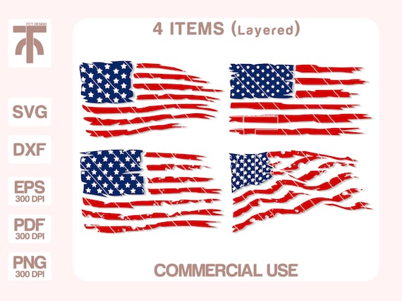 Distressed Flag Svg Distressed American Flag Svg American | Etsy