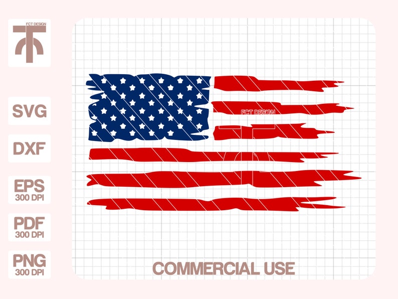 Distressed Flag Svg Distressed American Flag Svg American | Etsy