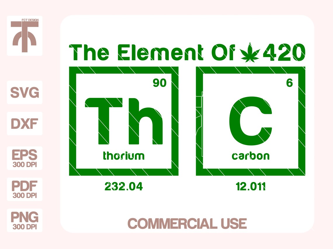 The Element of Chill TCH Svg, Weed Svg, THC Svg, 420 Svg, Marijuana Svg ...