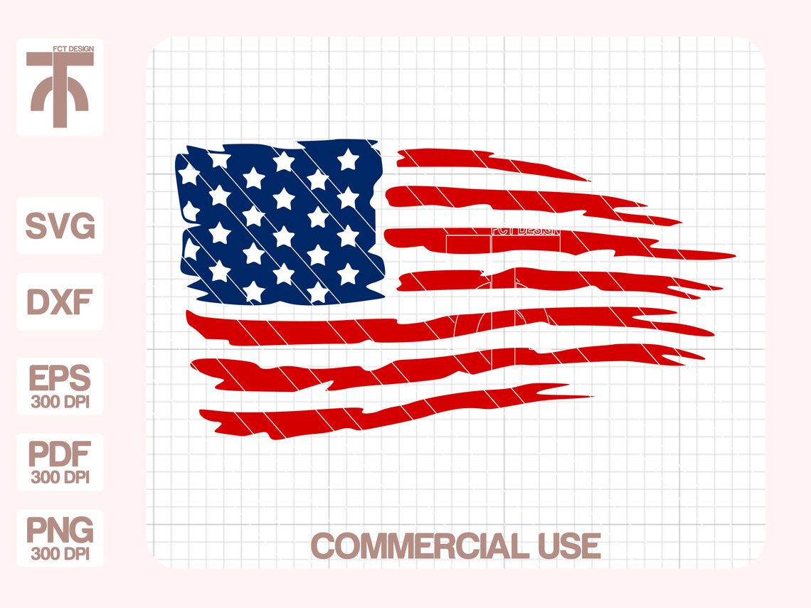 Distressed Flag Svg Distressed American Flag Svg American | Etsy
