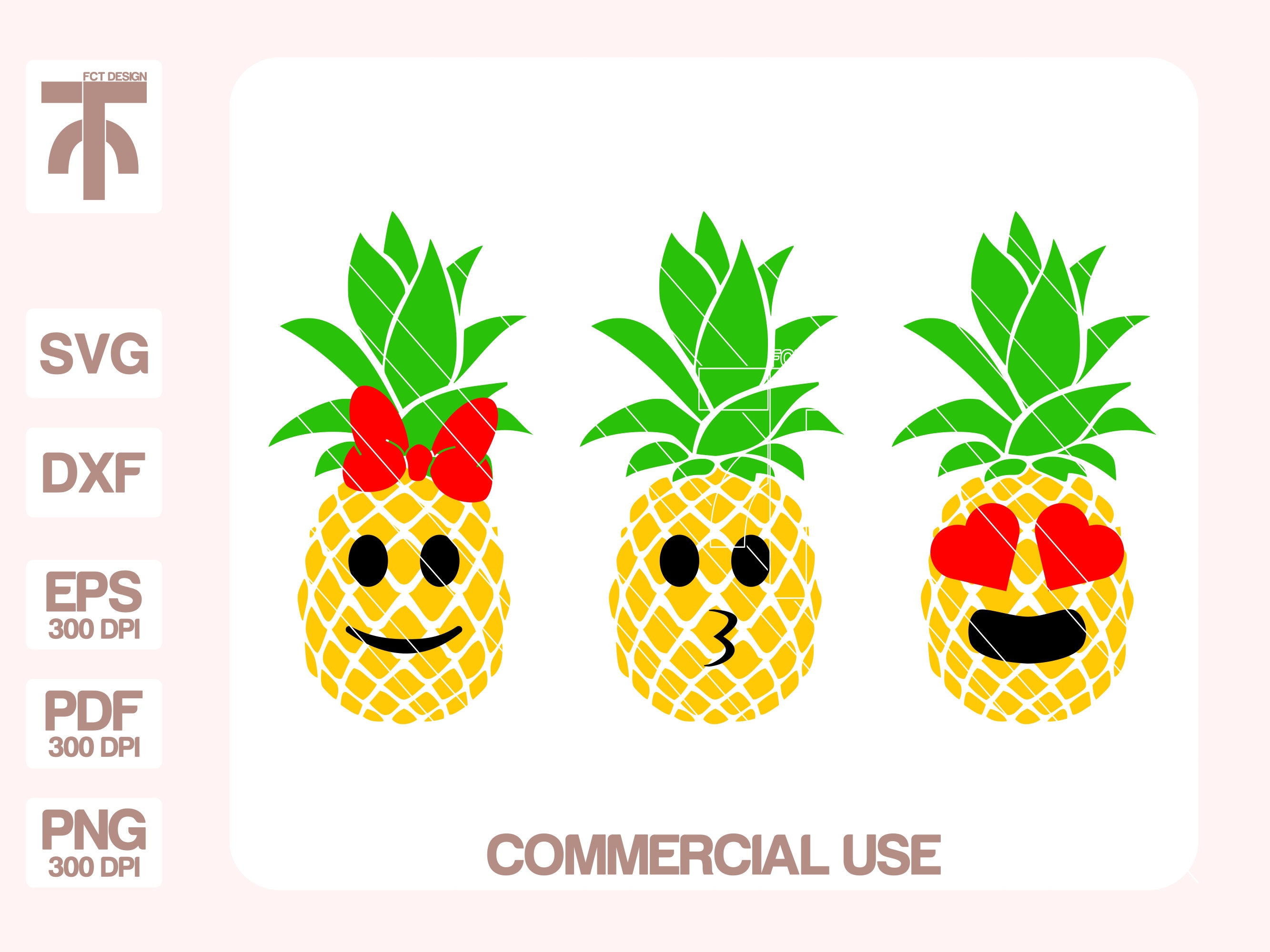 Ananas Svg Layered Ananas Emoji Svg Ananas Emoji Clipart | Etsy