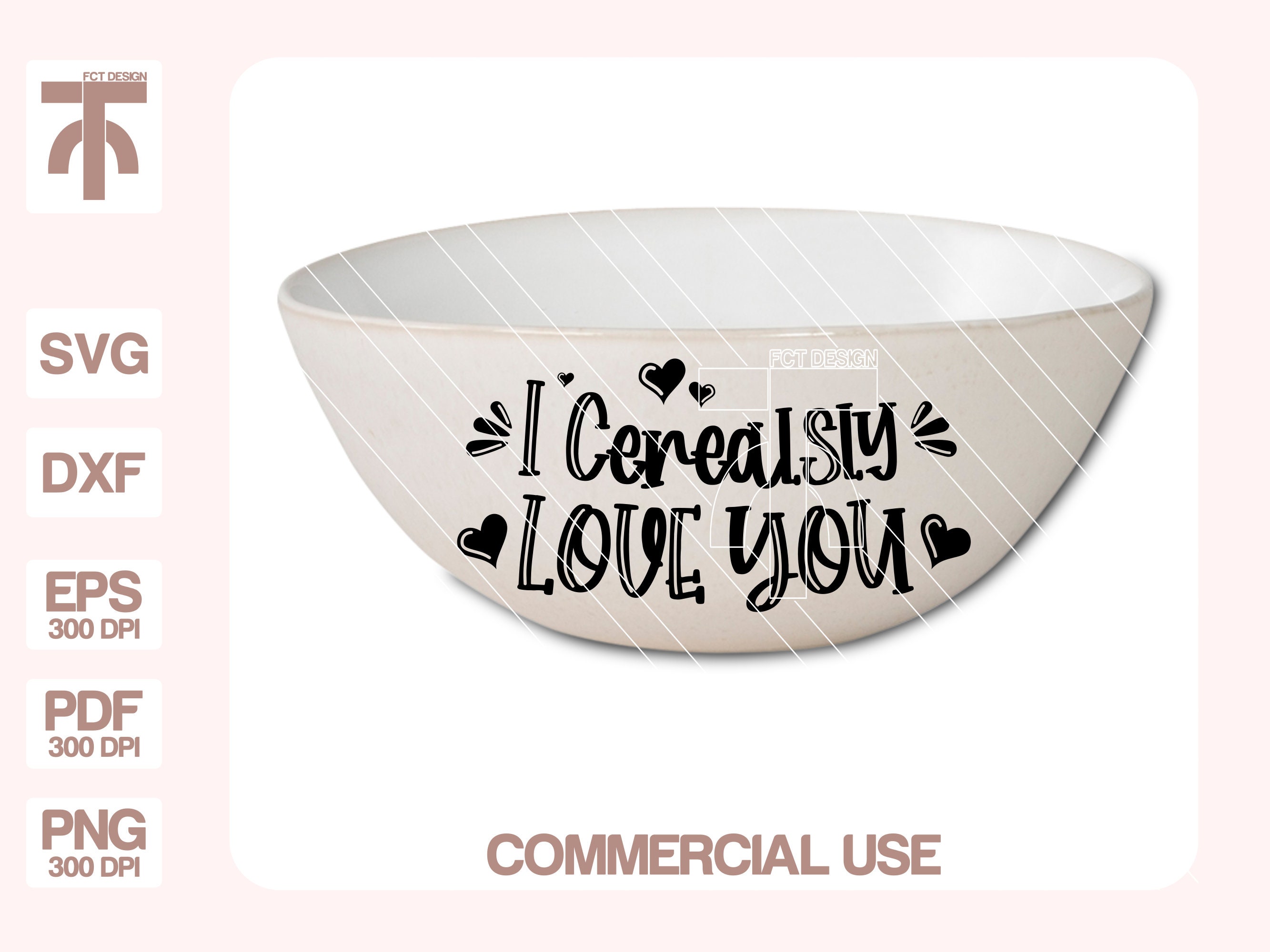 I Cerealsly Love You Svg Personalized I Cerealsly Love You | Etsy