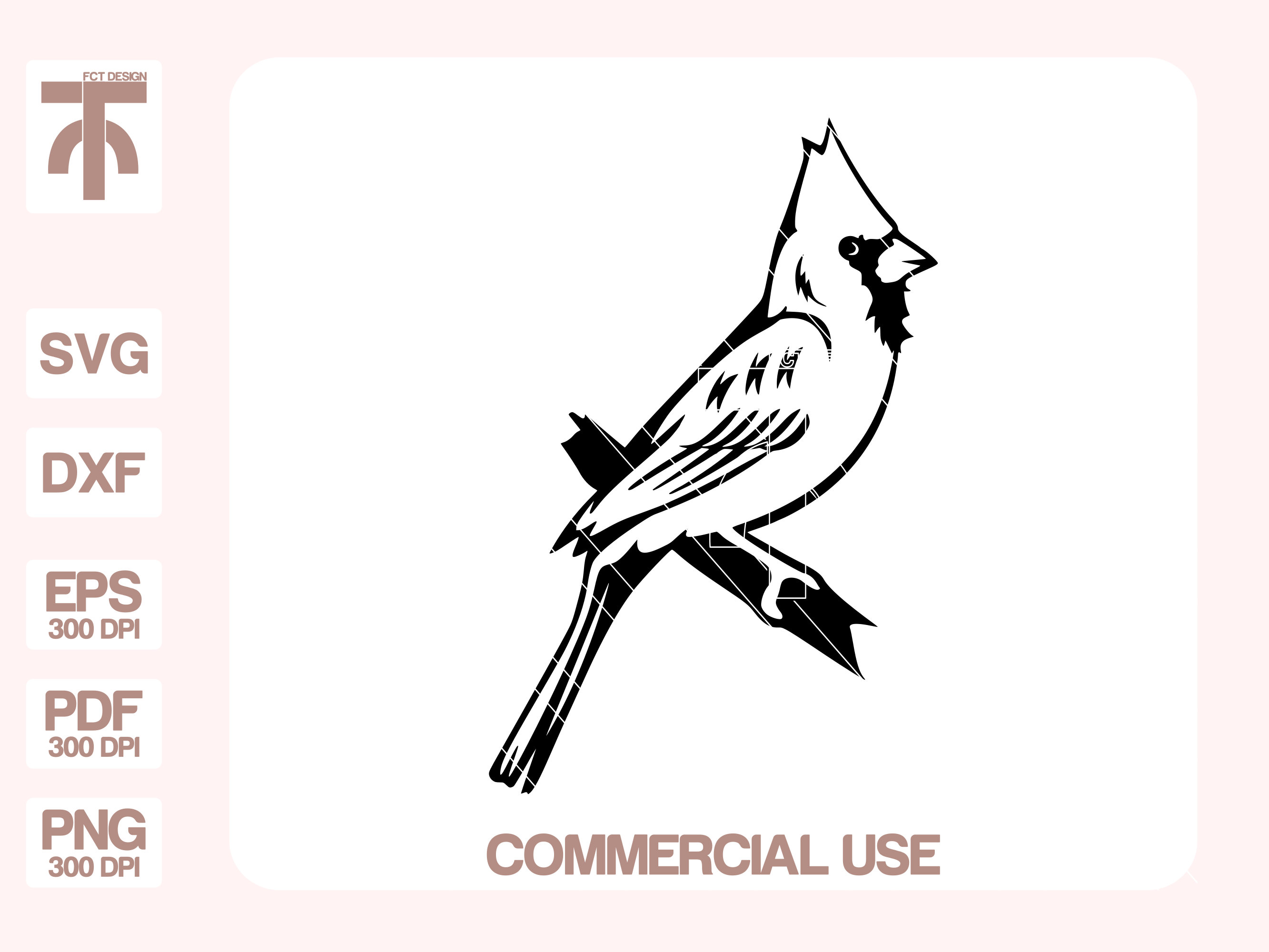Cardinal Svg Cardinal Clipart Cardinal Bird Svg Cardinal - Etsy