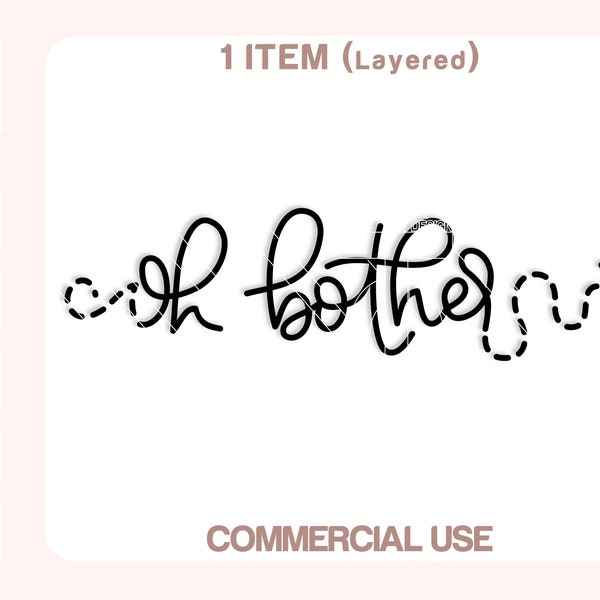 Oh Bother Clipart - Etsy