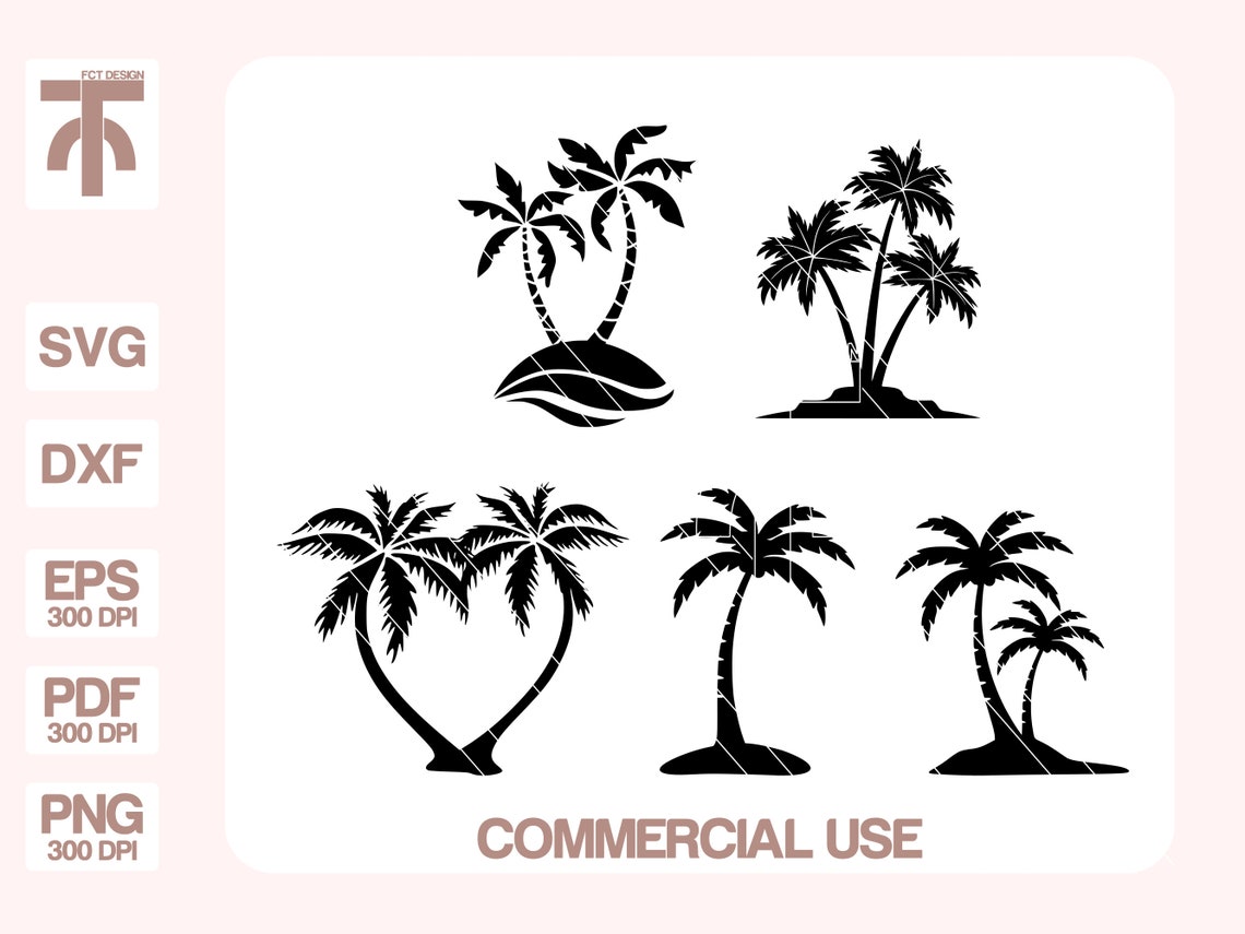Palm Tree Svg Palm Beach Svg Palm Tree Vector Palm Tree - Etsy
