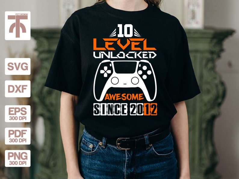 Level 10 Unlocked Svg Level personalized Unlocked - Etsy