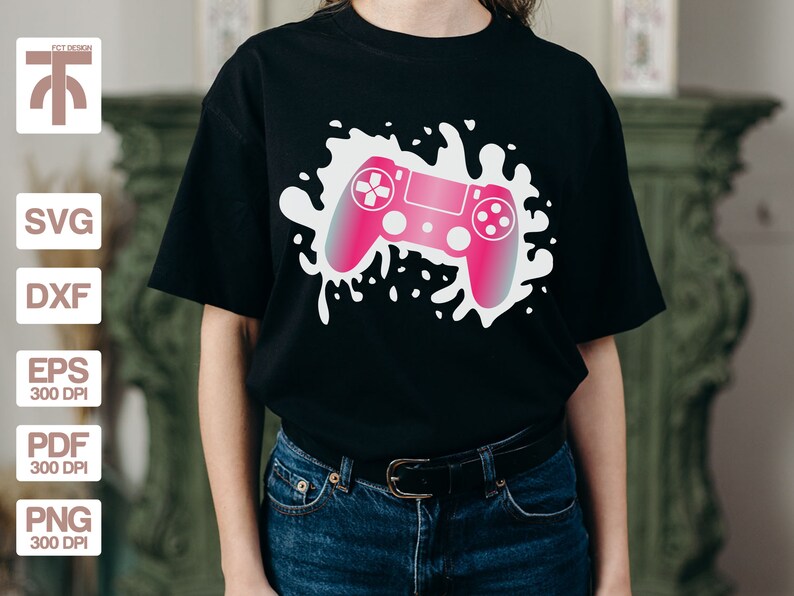 Gamer Svg Game Controller Svg Controller Splatter Svg Gamer - Etsy