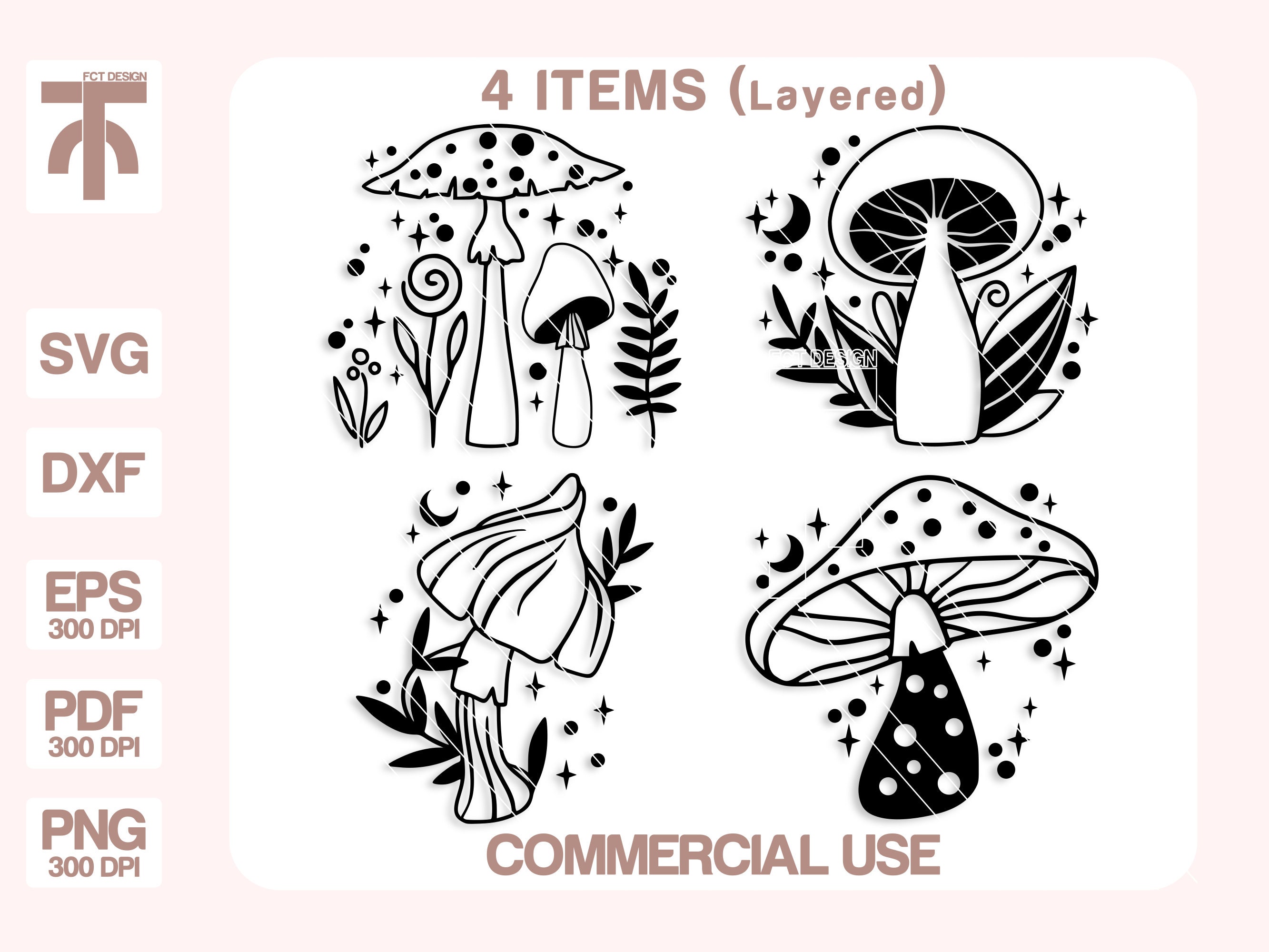 Mushroom Svg Magic Mushroom Svg Mushroom Decal Mushroom | Etsy