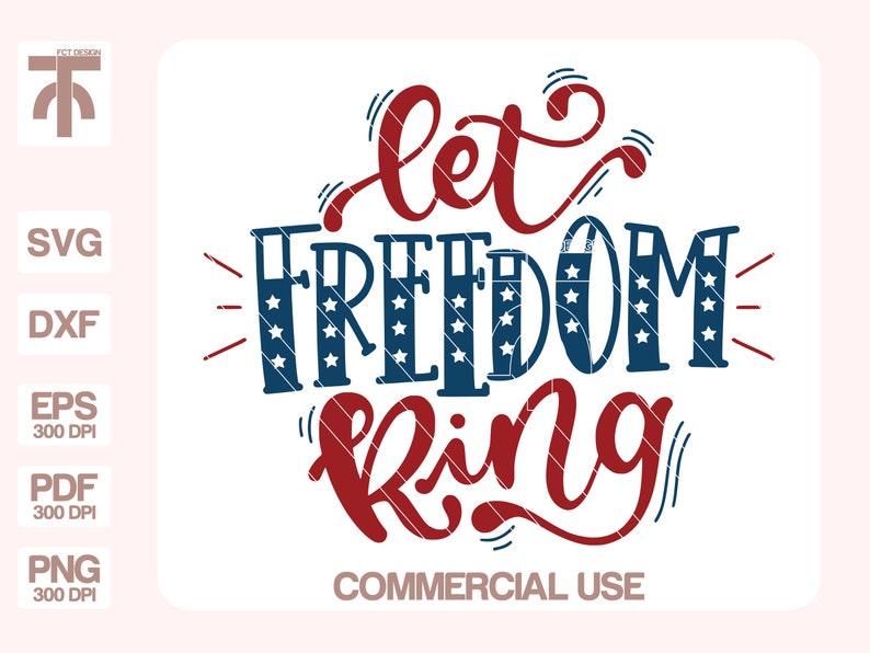Let Freedom Ring Svg Bundle America Svg 4th of July Svg - Etsy