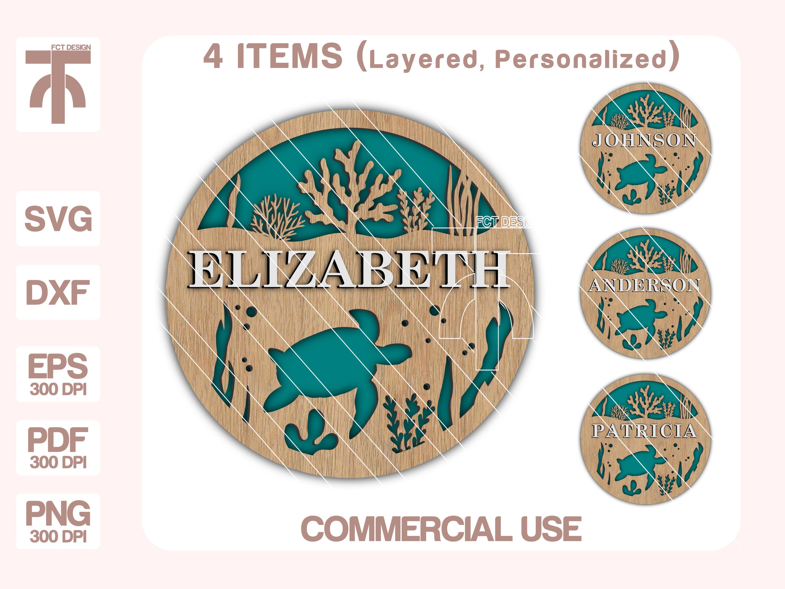 Round Sign Svg Turtle Round Sign Svg Marin Creatures Svg - Etsy