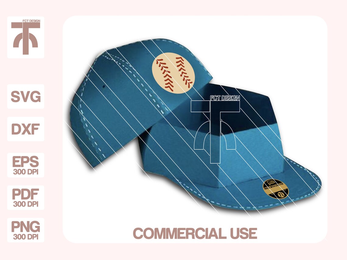 Cap Box Template Svg Baseball Cap Box Svg Baseball Cap Box | Etsy