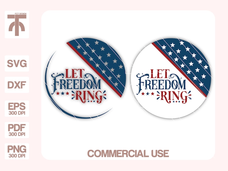 Let Freedom Ring Svg Bundle America Svg 4th of July Svg - Etsy