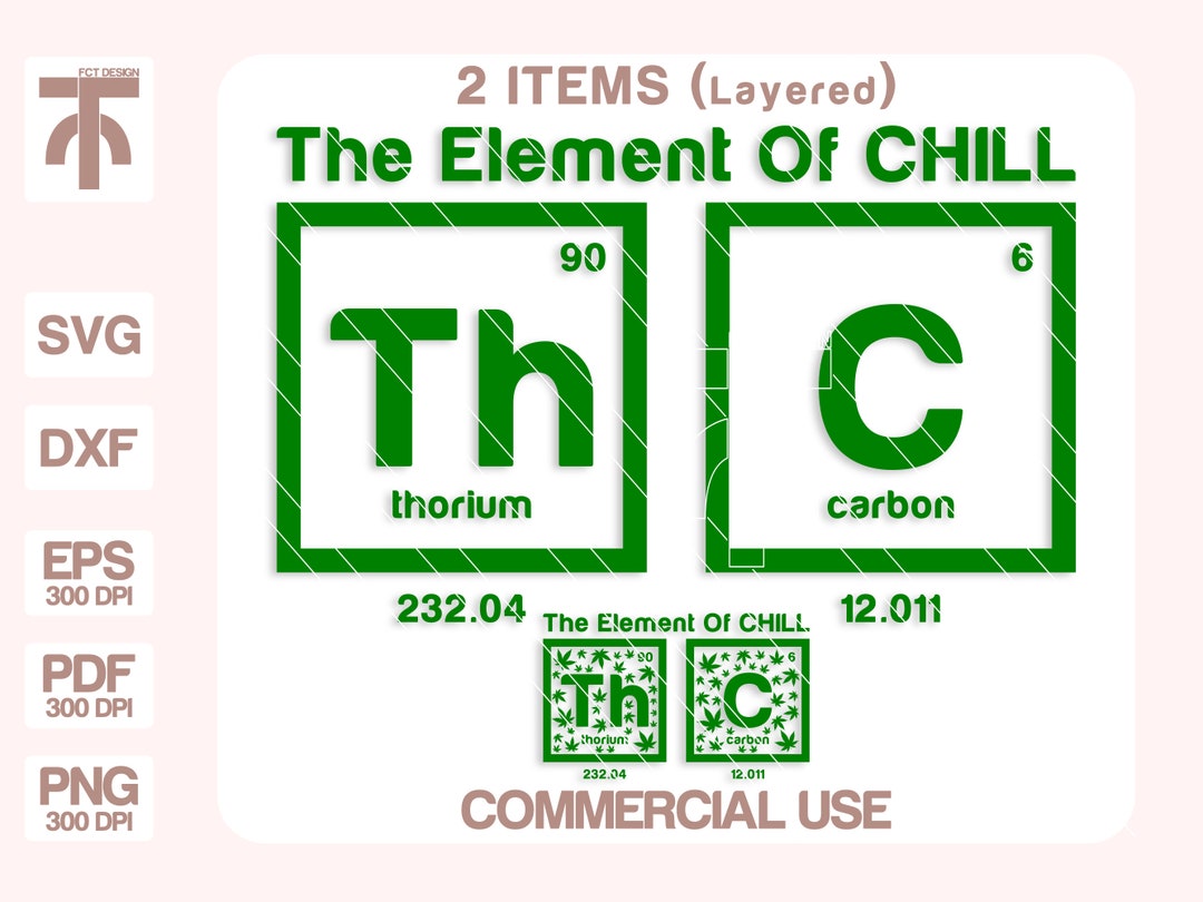 The Element of Chill TCH Svg, Weed Svg, THC Svg, 420 Svg, Marijuana Svg ...