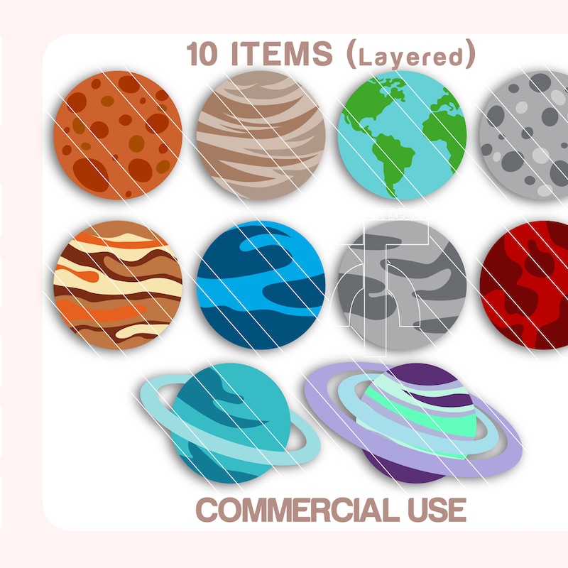 Solar System Svg - Etsy