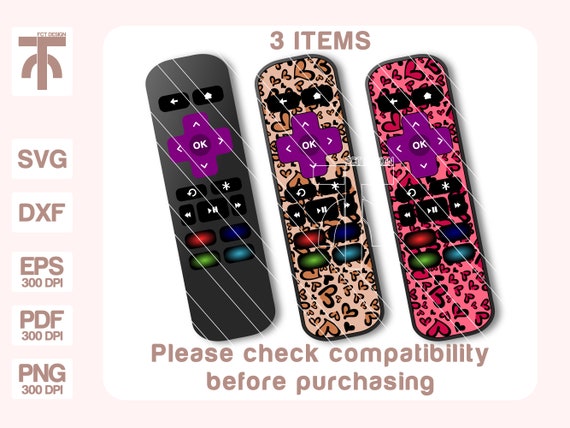 Roku Remote Skin Svg Remote Skin Cheetah Print Svg Roku | Etsy