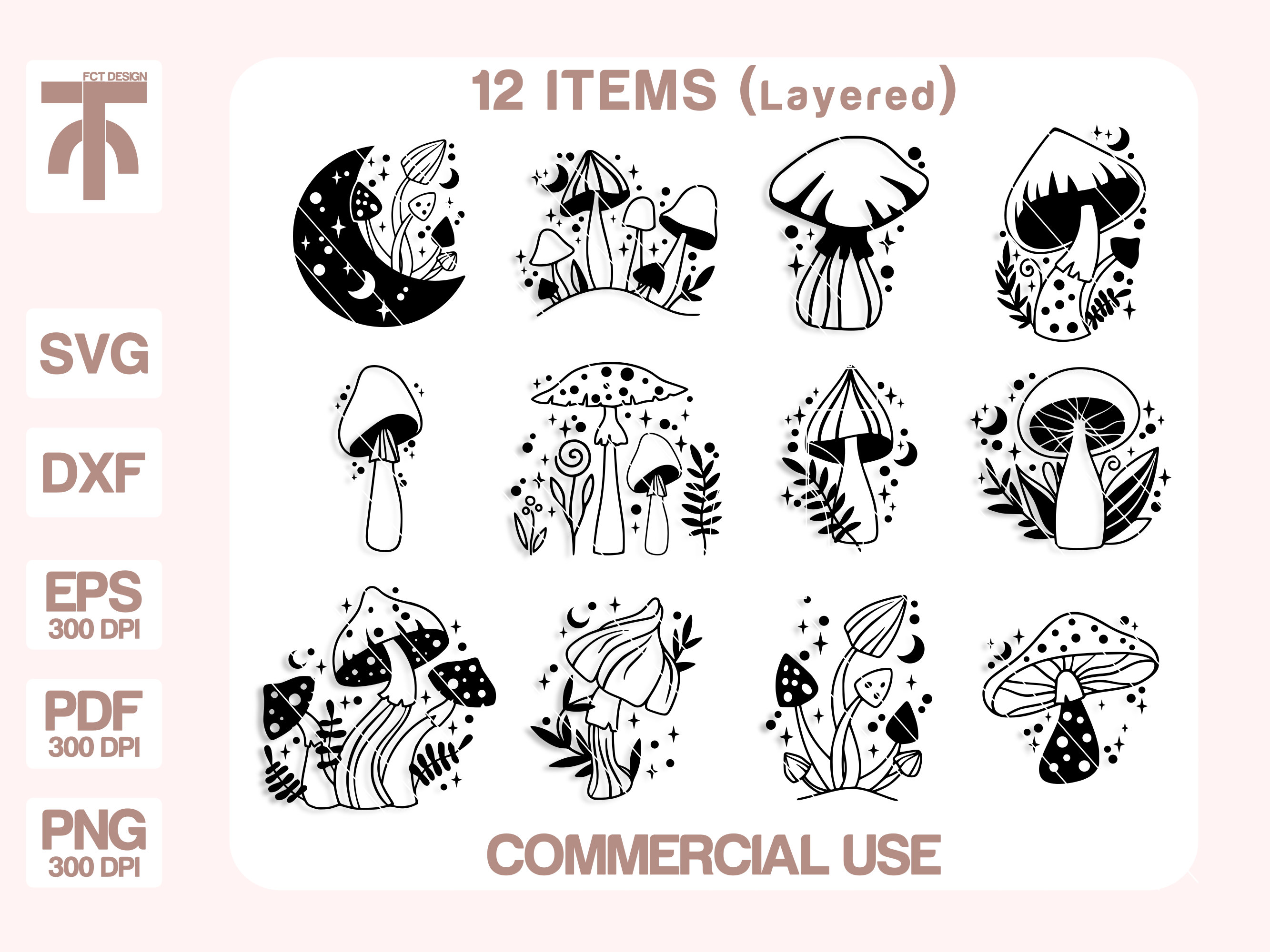 Mushroom Svg Mushroom Svg Bundle Magic Mushroom Svg - Etsy