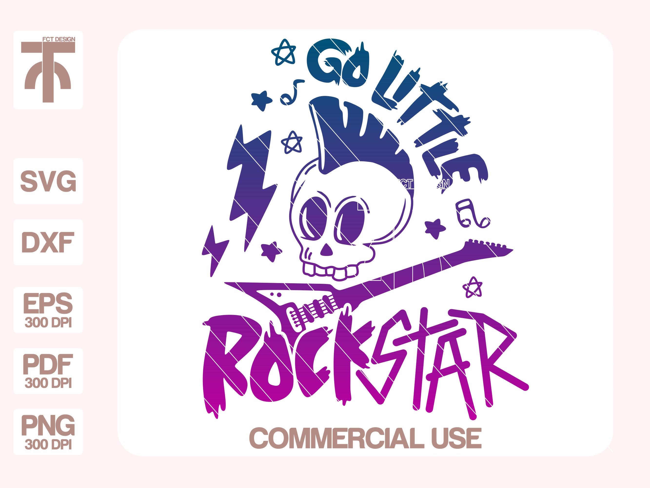 Go Little Rockstar Svg Future Rockstar Svg Hand Lettered Cute - Etsy