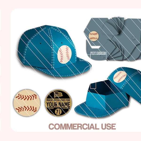 Cap Box Template. - Etsy