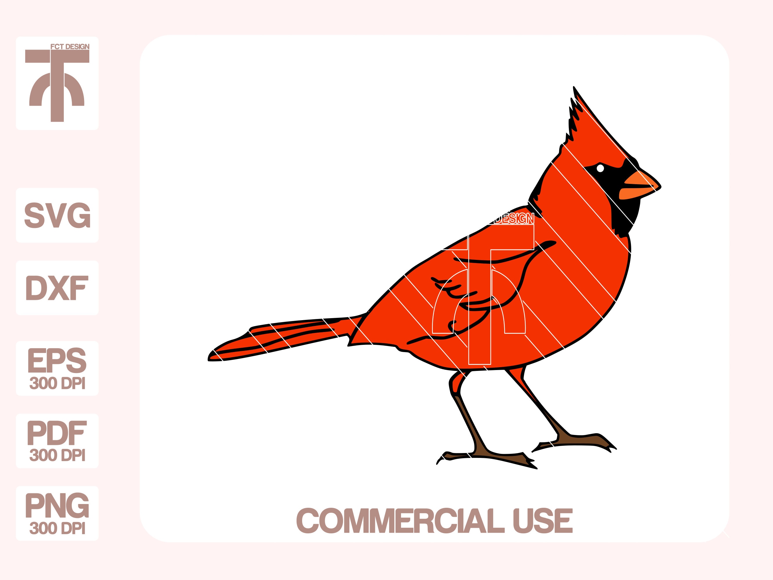Cardinal Svg Cardinal Clipart Cardinal Bird Svg Cardinal - Etsy