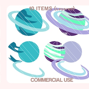 Solar System Svg, Planets Svg, Solar System Clipart, Planets Clipart ...