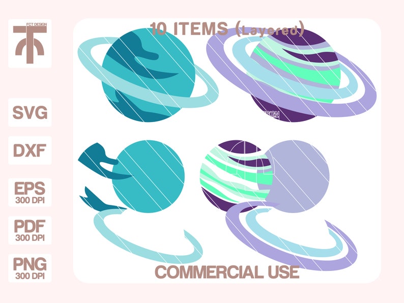 Solar System Svg Planets Svg Solar System Clipart Planets - Etsy