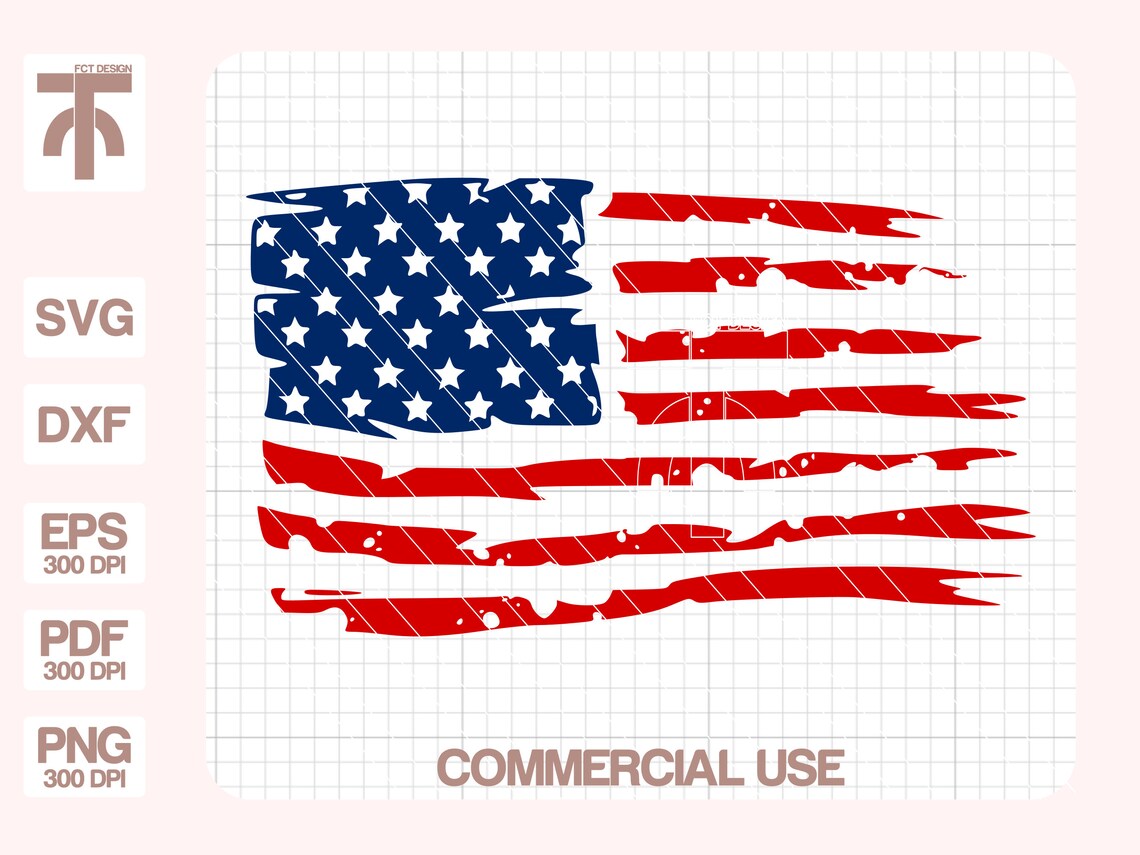 Distressed Flag Svg Distressed American Flag Svg American | Etsy