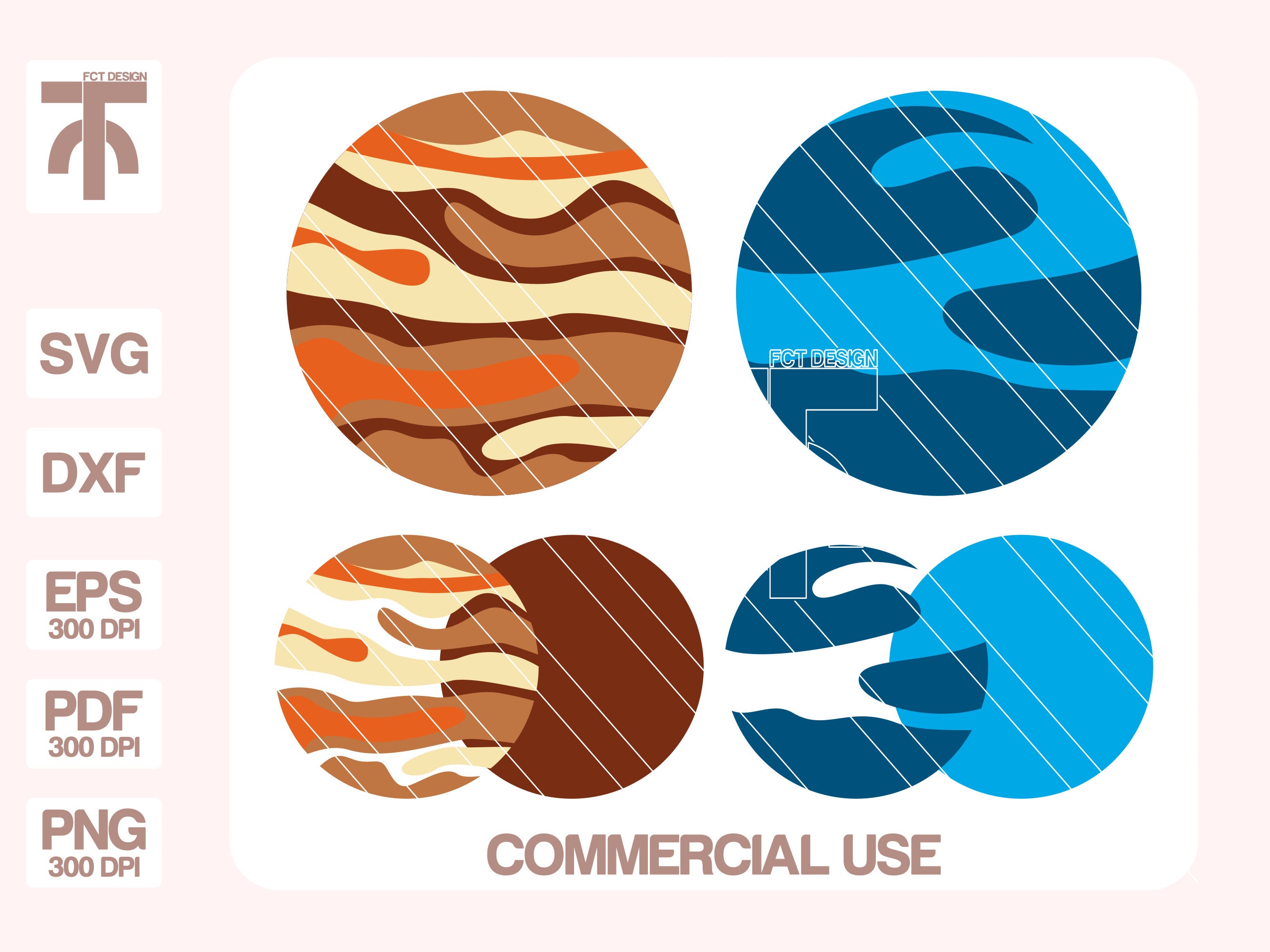 Solar System Svg Planets Svg Solar System Clipart Planets - Etsy