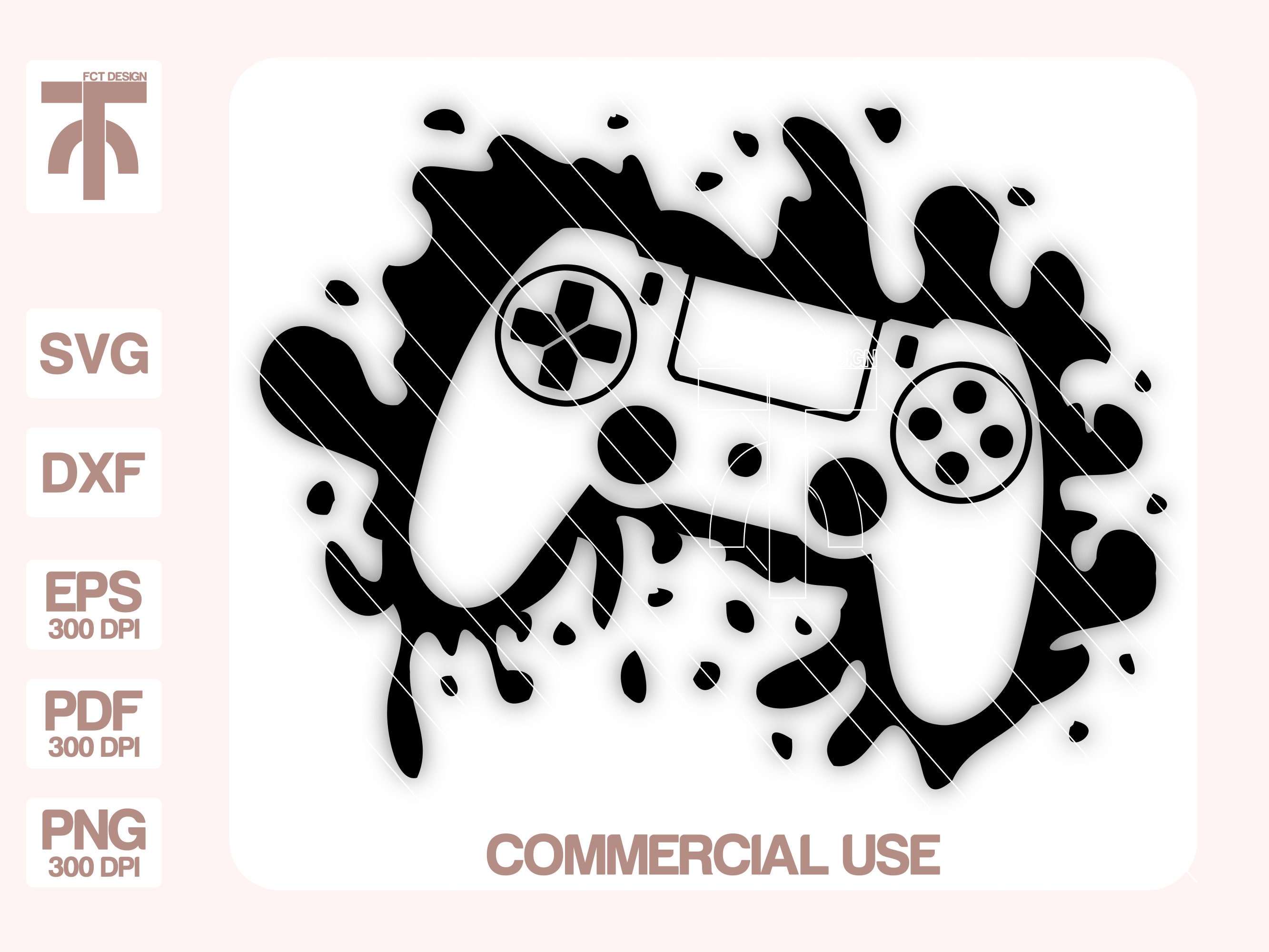 Gamer Svg Game Controller Svg Controller Splatter Svg Gamer - Etsy