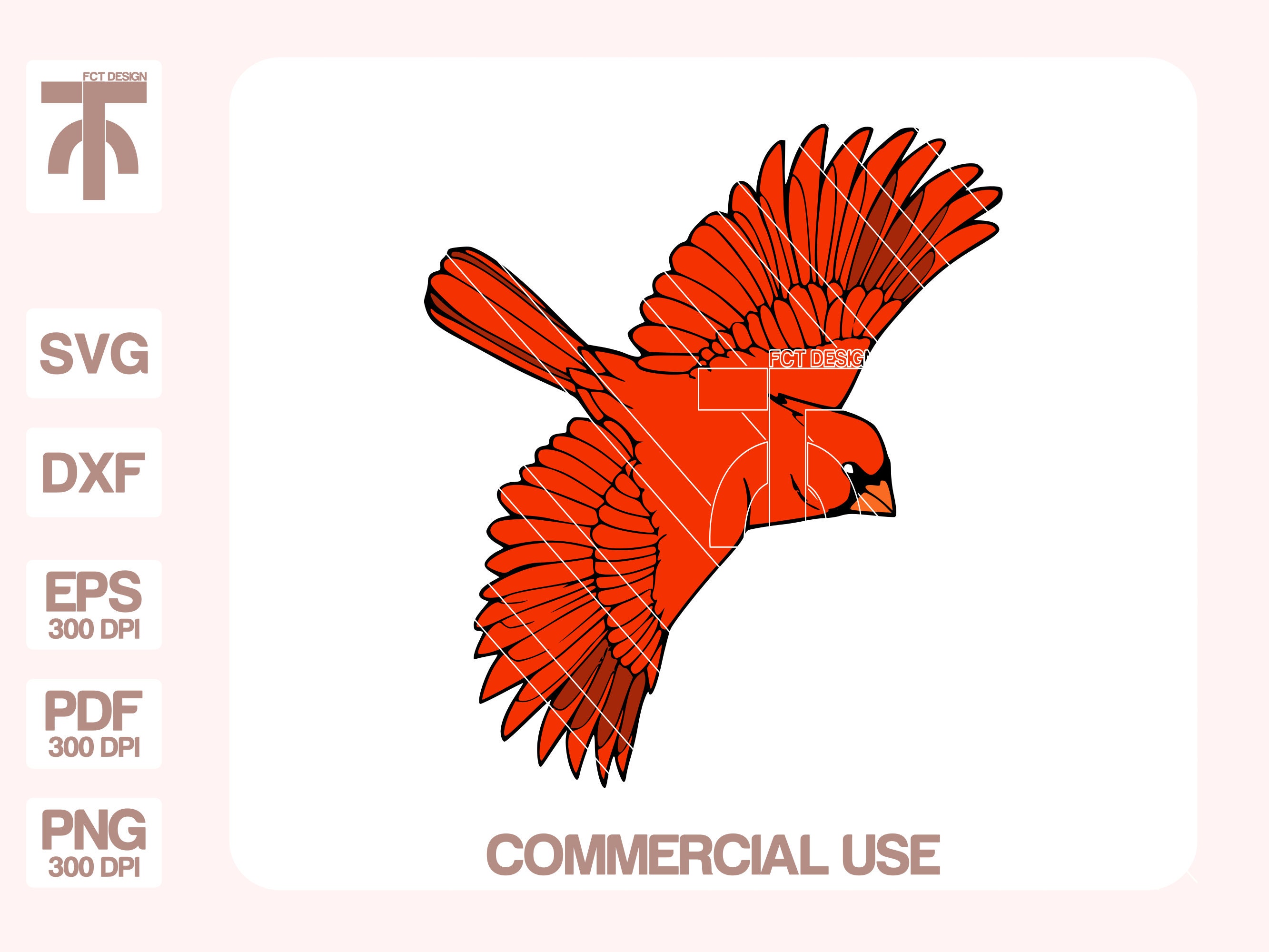 Cardinal Svg Cardinal Clipart Cardinal Bird Svg Cardinal - Etsy