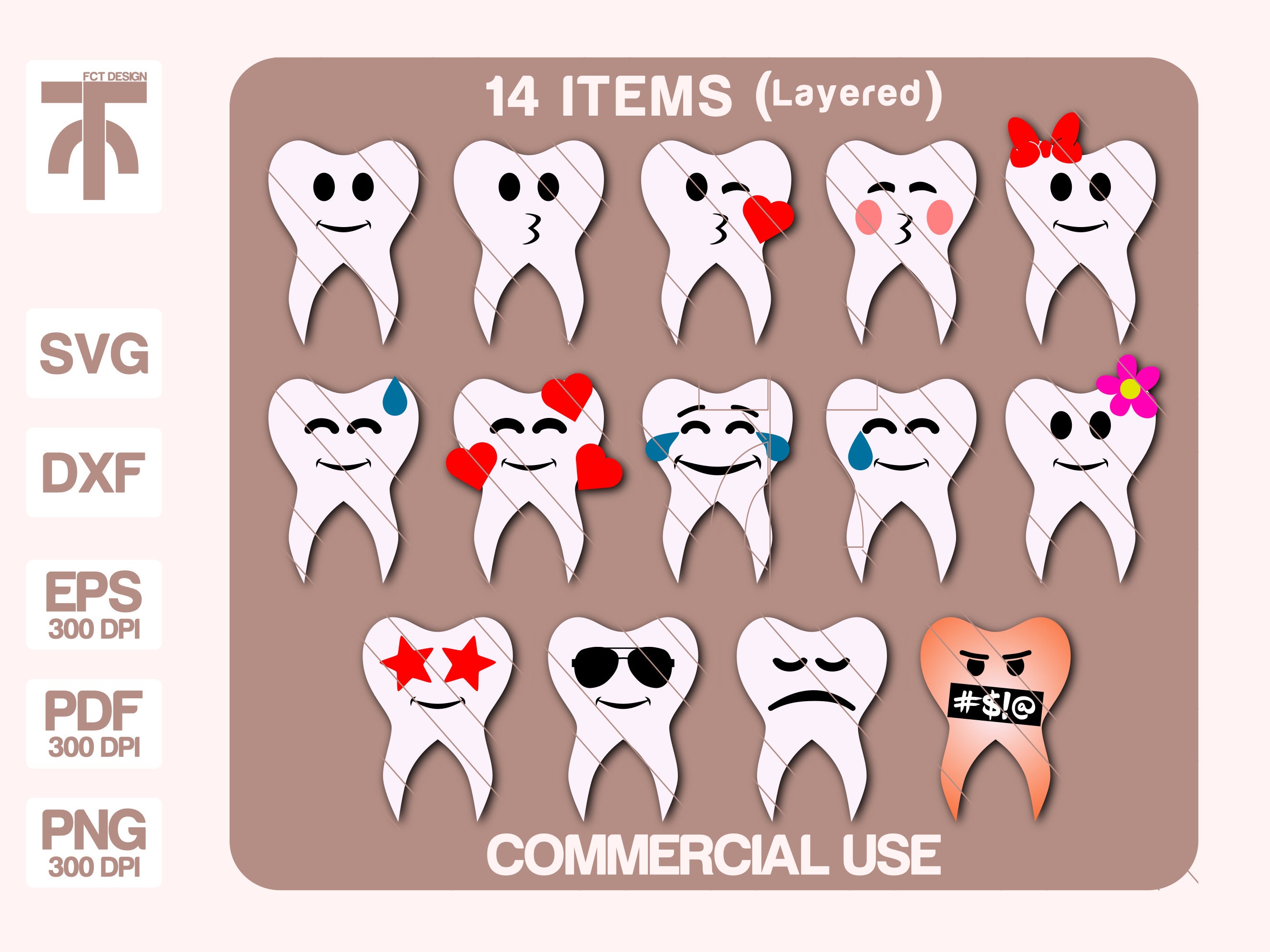 Tooth Svg Tooth Emoji Svg Tooth Svg Bundle Dentist Tooth - Etsy