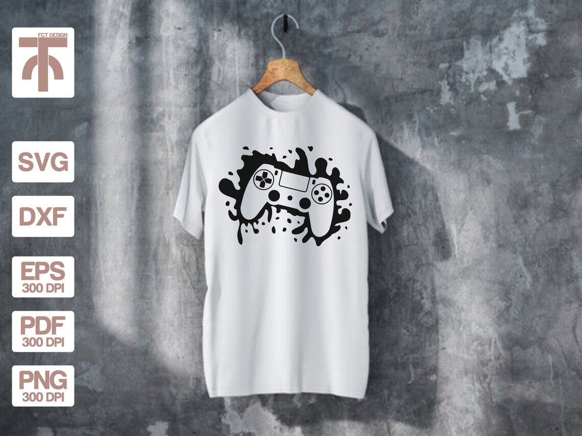 Gamer Svg Game Controller Svg Controller Splatter Svg Gamer - Etsy