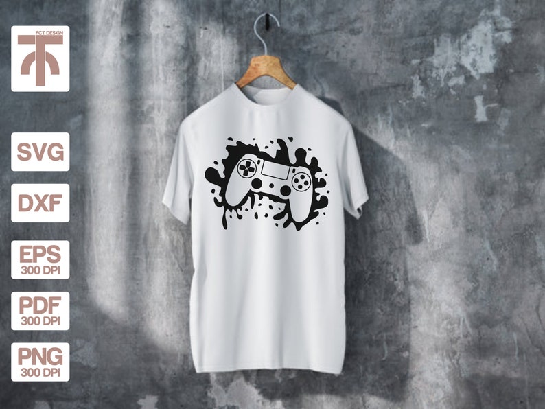 Gamer Svg Game Controller Svg Controller Splatter Svg Gamer - Etsy