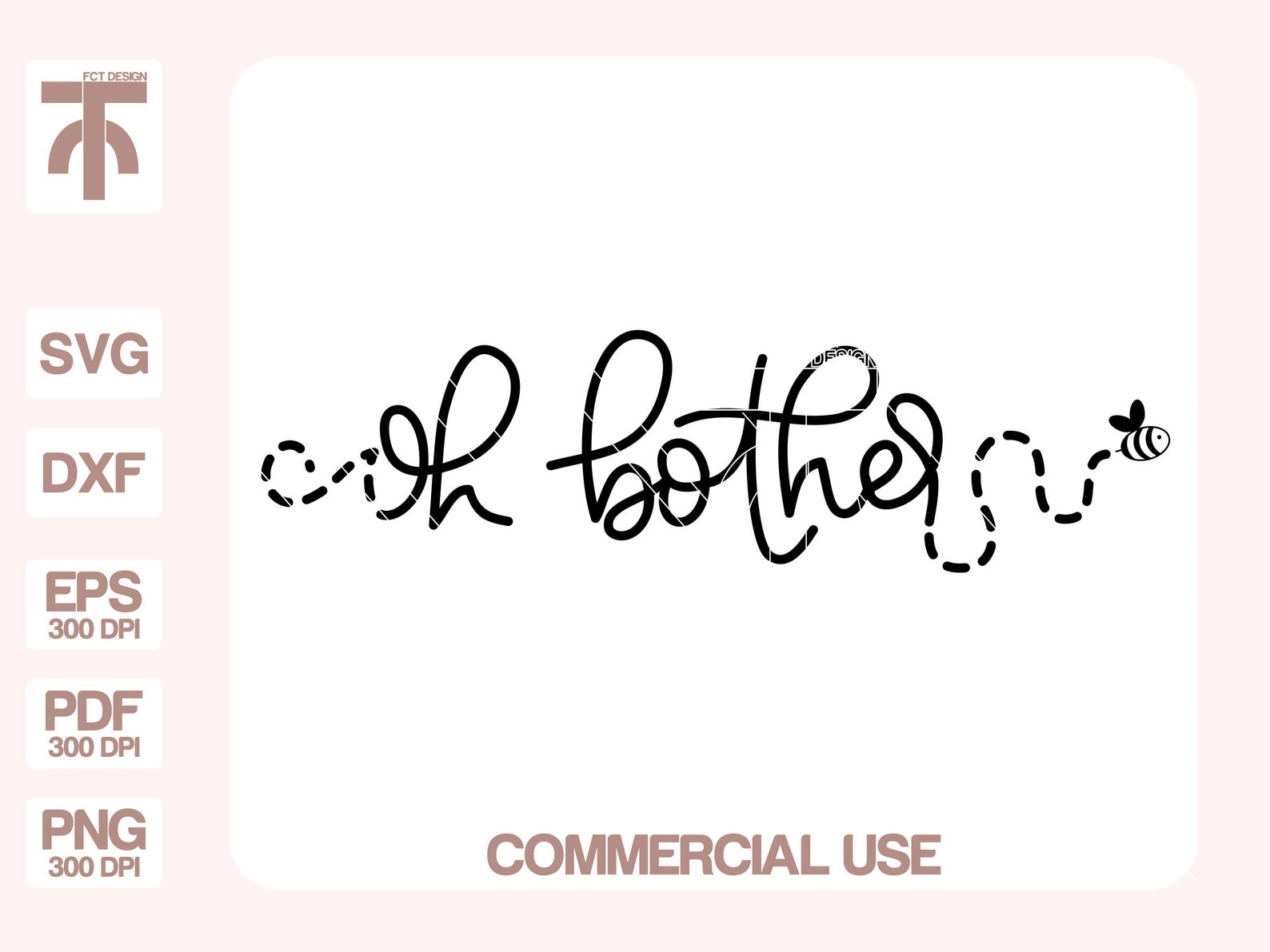 Oh Bother Svg, Oh Bother Png, Bee Svg, Oh Bother Decal, Cut Files for ...