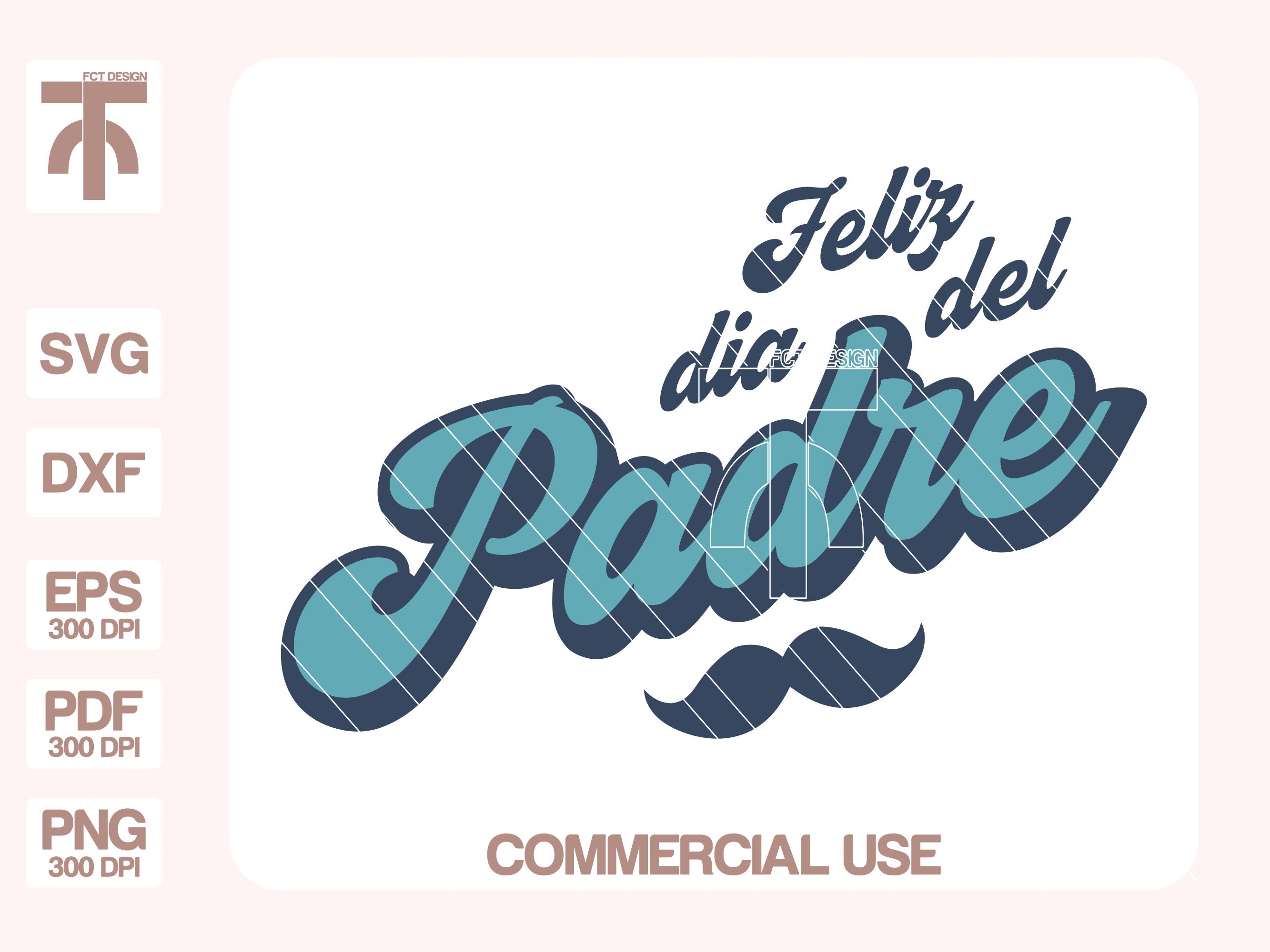 Feliz Dia Del Padre Svg Bundle Happy Father's Day Svg Cute | Etsy