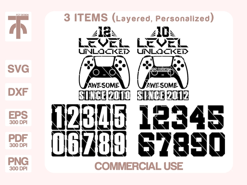 Level 10 Unlocked Svg Level personalized Unlocked - Etsy