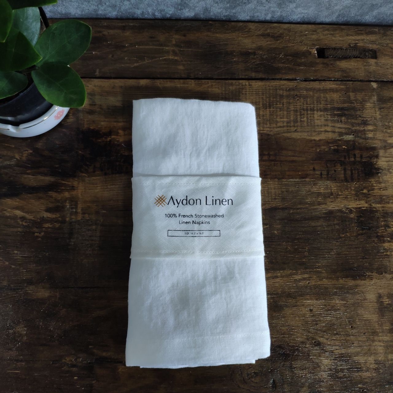 Linen Napkins | 100% French Stonewashed Linen Napkins Size 16.5' X 16.5 ...