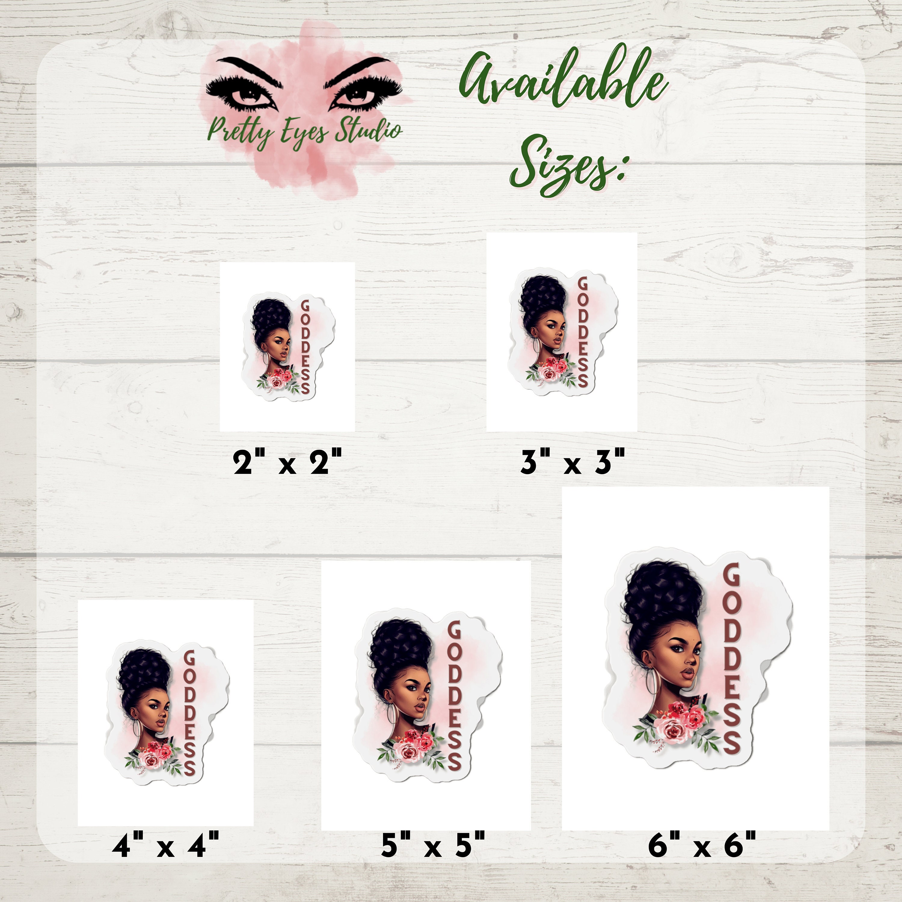 Cute Magnet Black Girl Magic Goddess Kiss-cut Magnets Gift for - Etsy