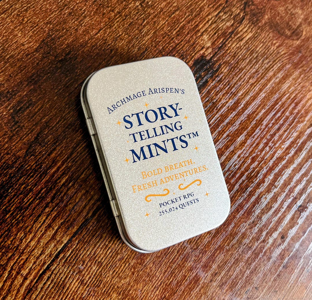 Storytelling Mints – Pocket RPG – 255,024 QUESTS | Dnd Gifts - Etsy