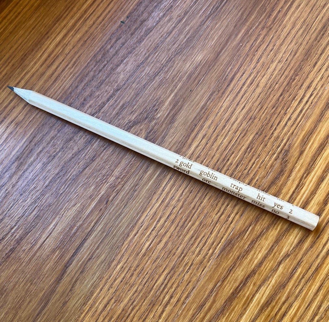 Dungeon Crawl Pencils | Game on a Pencil! | RPG Gifts | Geek Gifts - Etsy