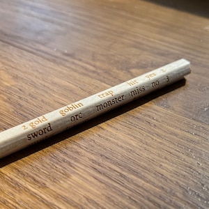 Dungeon Crawl Pencils | Game on a Pencil! | RPG Gifts | Geek Gifts - Etsy