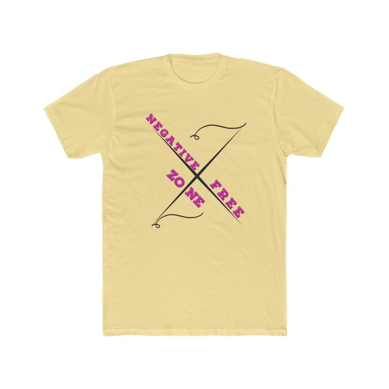 Men's Negative Free Zone Tee Motivational Men's Quotes T-shirts Good ...