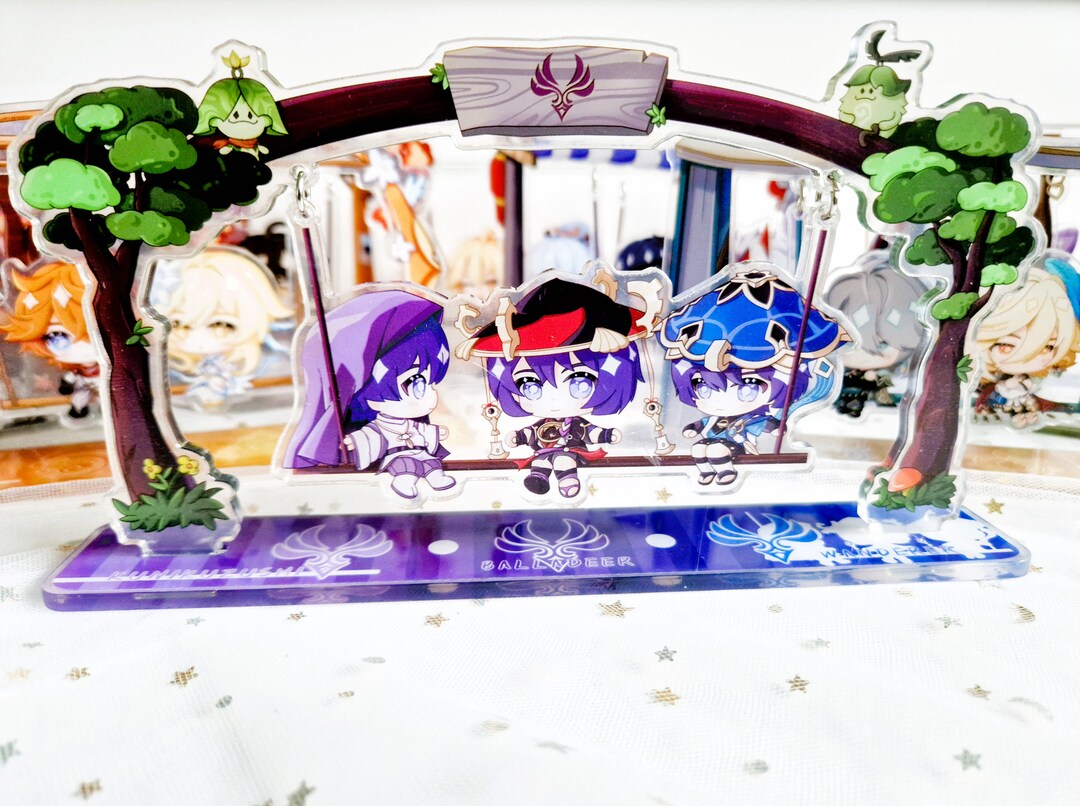 Genshin Impact Character Swing Standee Wanderer Xiao Raiden Ayaka Itto ...