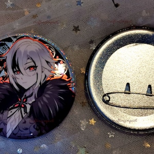 Genshin Impact Fatui Harbinger Glitter Badge Columbina Childe Dottore ...