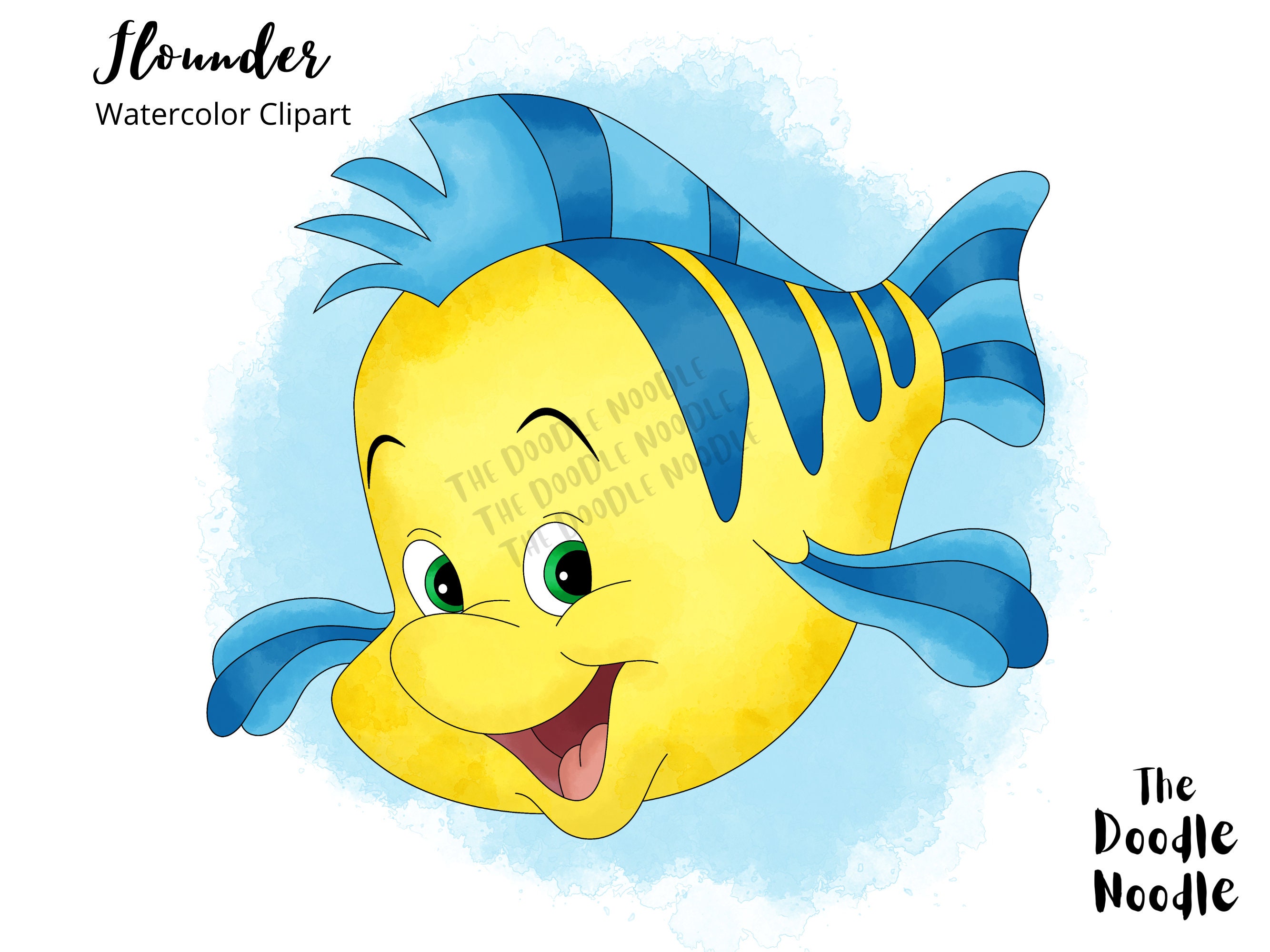 Cartoon Flounder